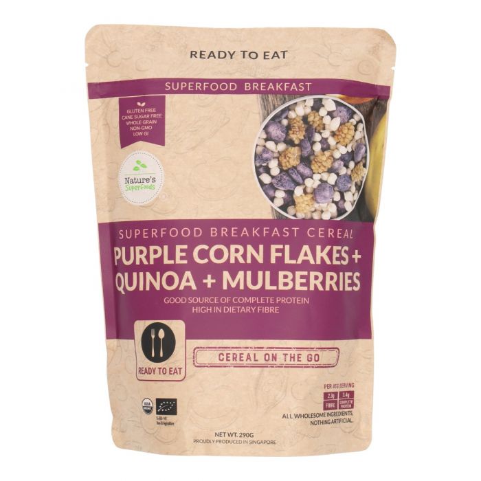 Nature's Superfoods Breakfast Cereal [Purple Corn Flakes Quinoa ...