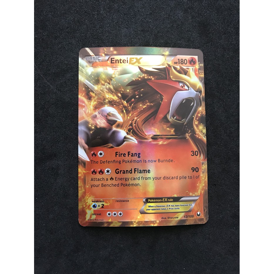 Pokemon TCG Basic Entei EX Card (price/card) | Shopee Singapore