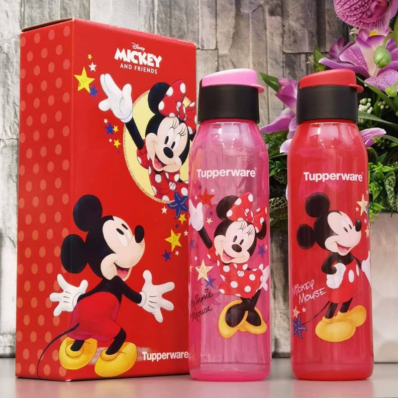 Tupperware Mickey & Minnie Eco Bottle 500ml (2Pcs) | Shopee Singapore