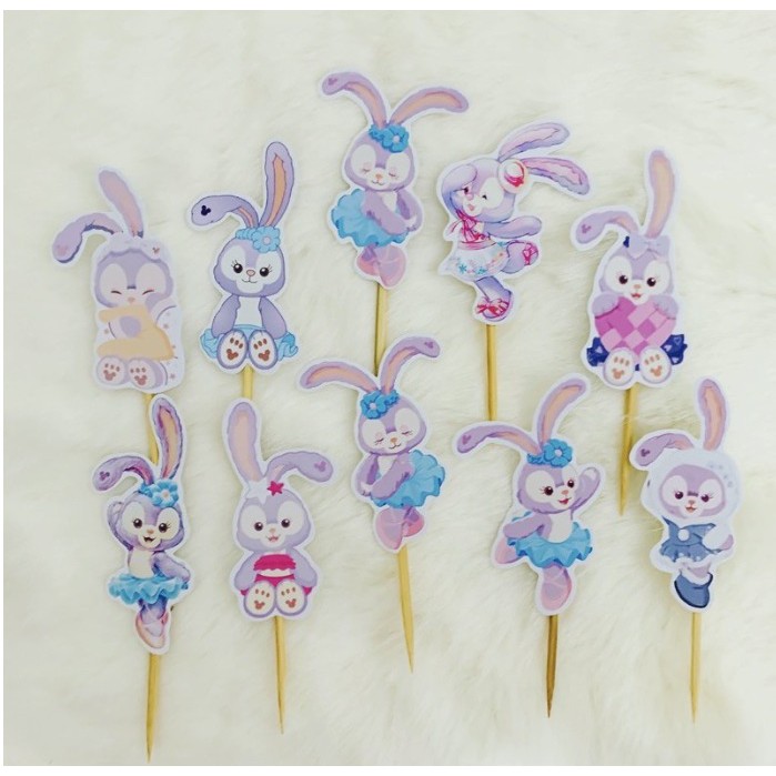 Cute Rabbit Stella Lou Birthday Cupcake Topper / Birthday Cupcake Cake ...