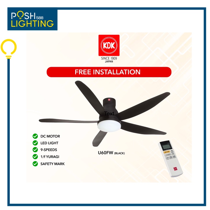 KDK U60FP 60inch Fan 2024 | Shopee Singapore