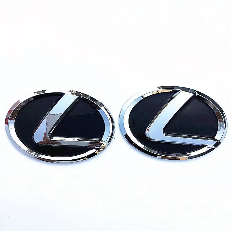 Lexus Logo Toyota Black Chrome Front Rear Steering OEM Emblem Logo ...