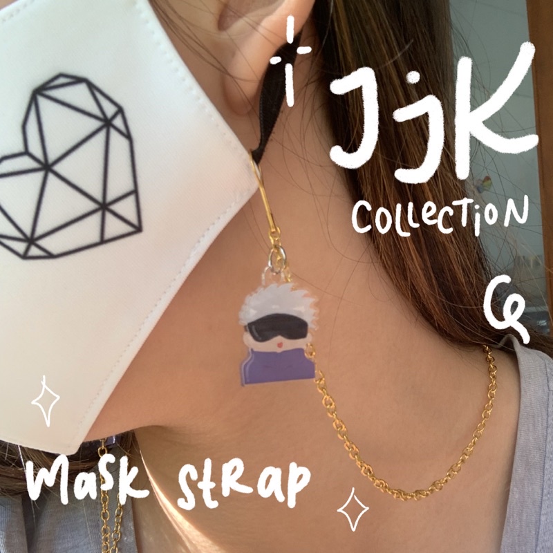 Jujutsu Kaisen Mask Strap by stickaboo - Oitadori megumi inumaki gojo ...