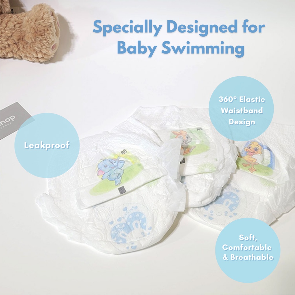 👶mixshop Baby Disposable Swimming Diapers /Pants Individual Packing (1 ...