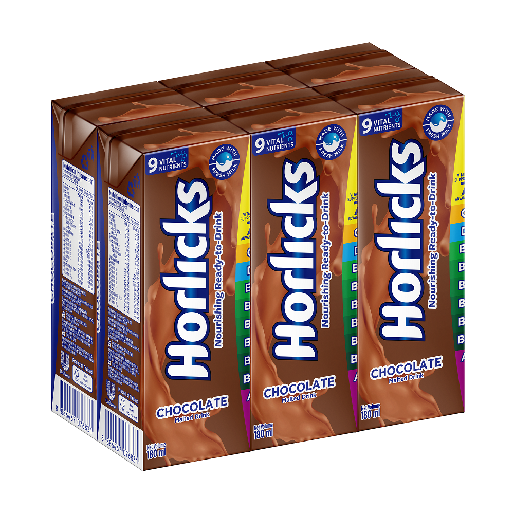 Horlicks RTD Chocolate 6x180ML | Shopee Singapore