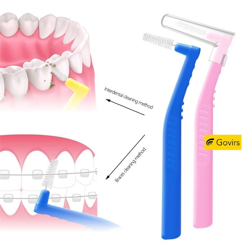 GPC Interdental Brush L Shape for Teeth and Braces 20pcs Pack | Shopee ...