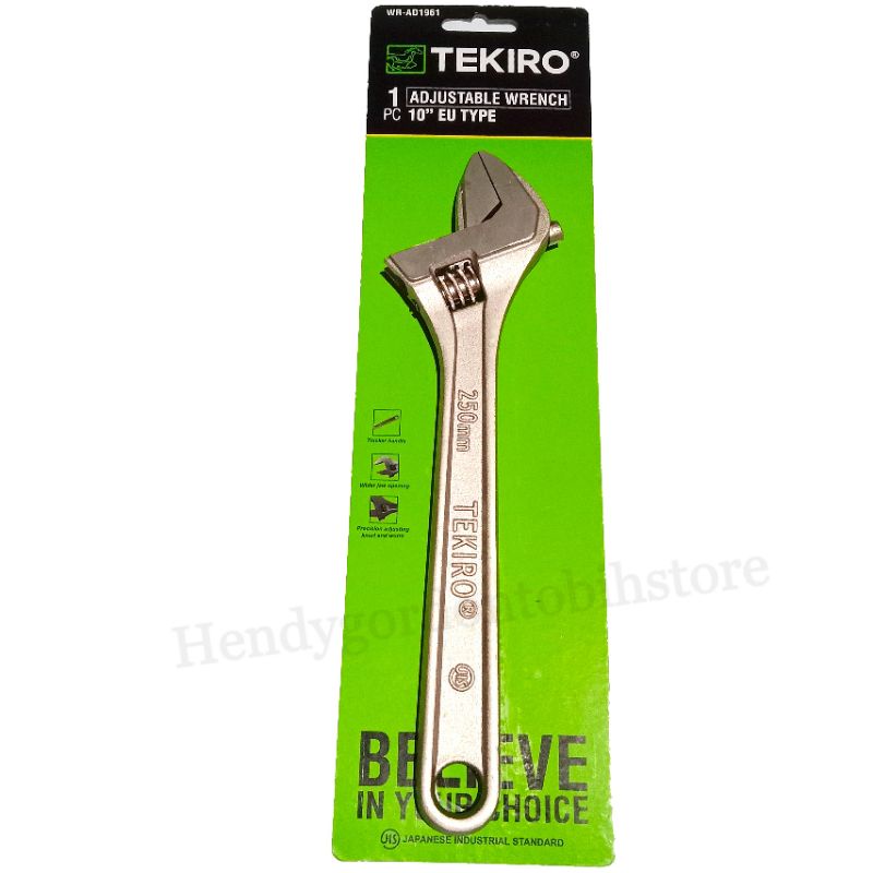 Wrench / Adjustable Wrench TEKIRO 10" (10 inch / 10 in) | Shopee Singapore