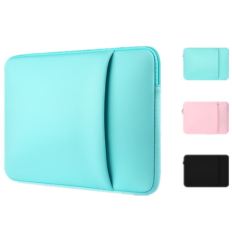 Ultra-thin Laptop Sleeve Bag with iPad Pocket 11/12/13/14/15 inch ...