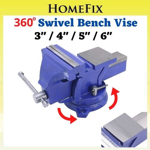3" / 4" / 5" / 6" Heavy Duty 360 Degree Swivel Base Bench Vise / Heavy Duty Bench Vise / Swivel ...