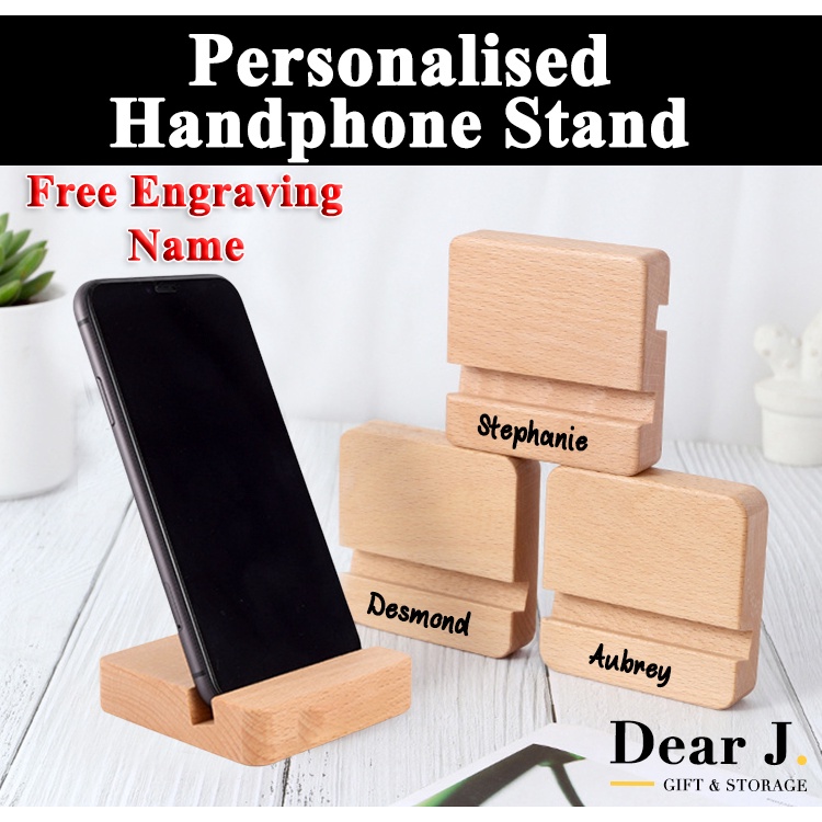 Personalised handphone stand/ Customised phone holder/ Christmas Gift ...