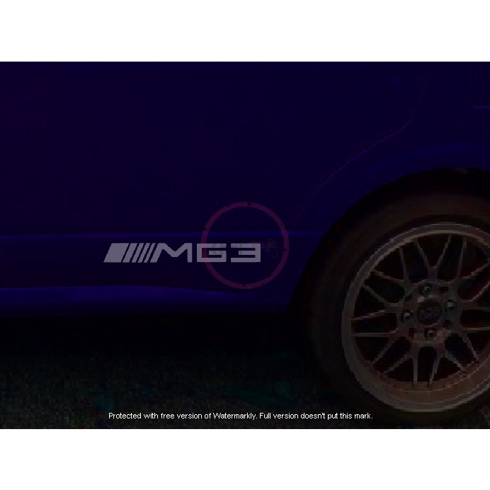 CFS307 MG3 AMG Myvi Logo Stiker Sticker Vinyl Decal Stripes Cermin ...