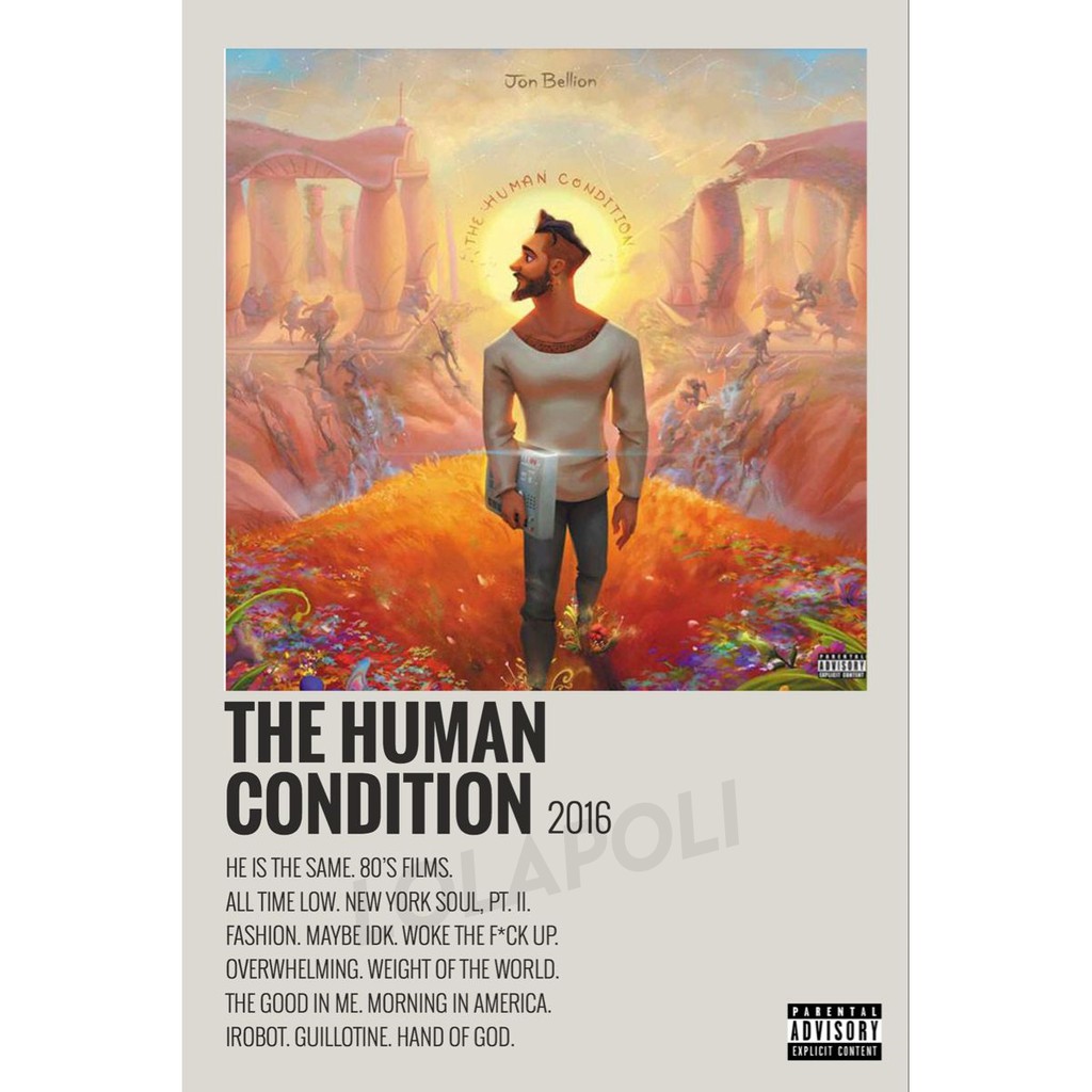 The Human Condition Album Cover Poster - Jon Bellion | Shopee Singapore