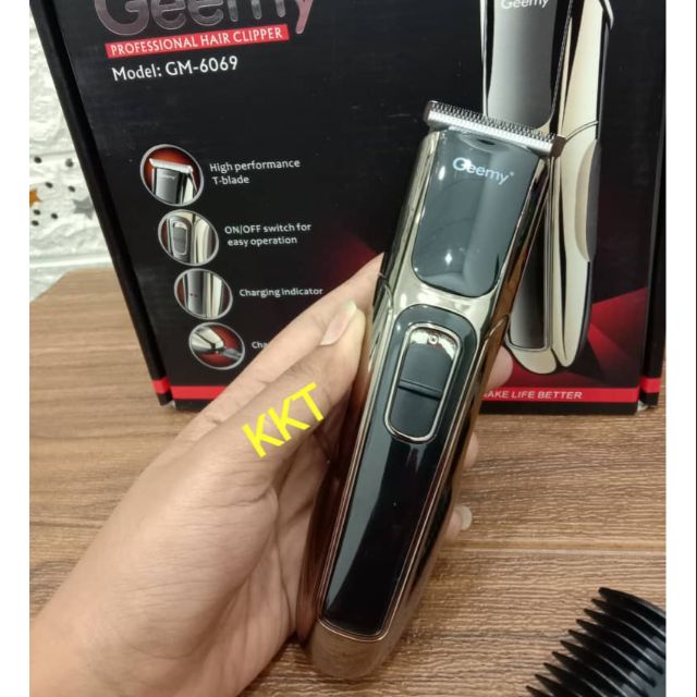 Professional rechargeable GEEMY GM-6069 Trimmer Machine | Shopee Singapore