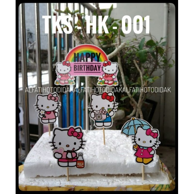 Tks - HK - 001 - TOPPER cake Character HELLO KITTY Package / Birthday ...