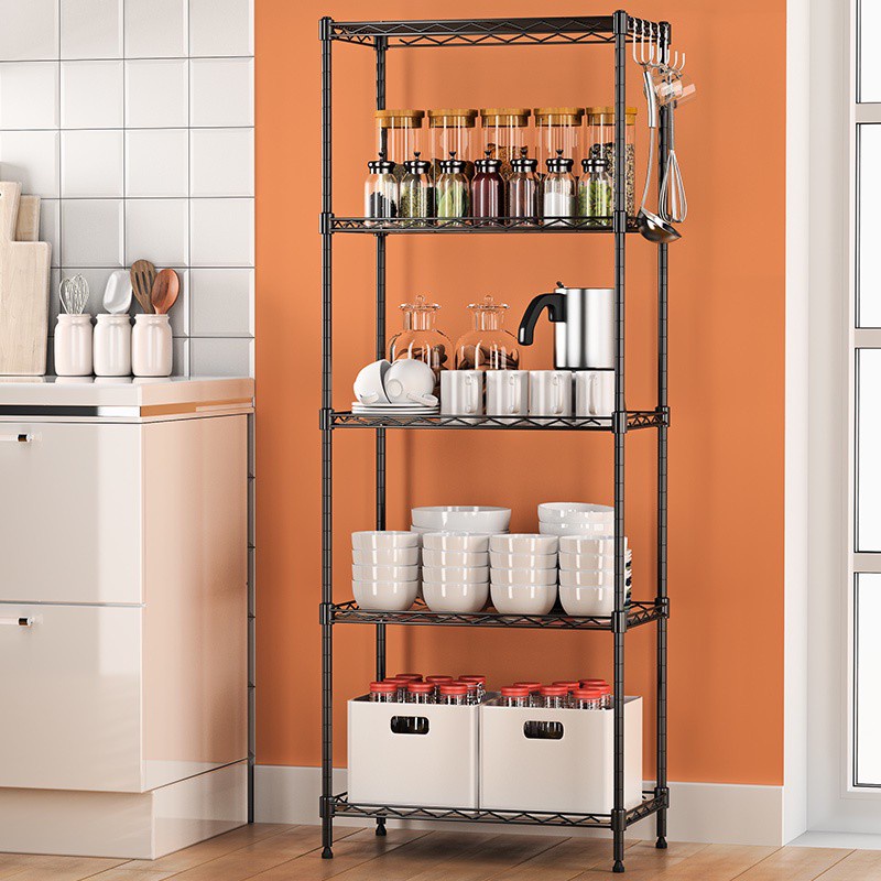 Multi-storey Rack Floor-to-ceiling Multi-functional Iron Metal Storage ...