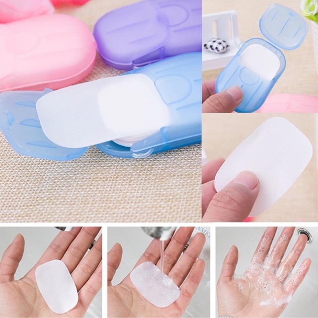 1 Box Of Portable Soap Sheets Contains 20 Sheets. | Shopee Singapore