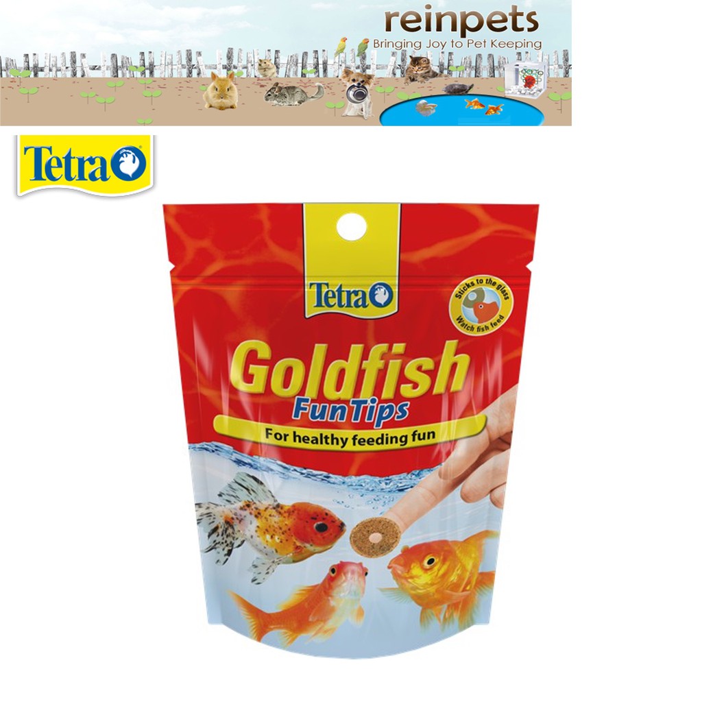 Tetra Goldfish FunTips, Biologically Balanced Adhesive Fish Food ...
