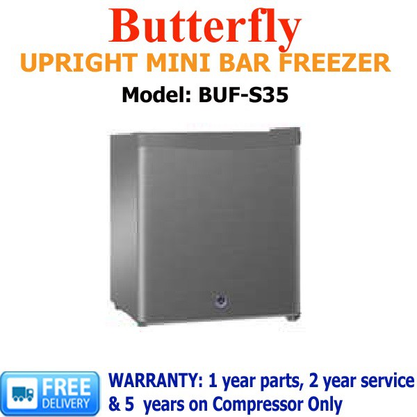 BUTTERFLY - UPRIGHT MINI BAR FREEZER, BUF-S35 | Shopee Singapore