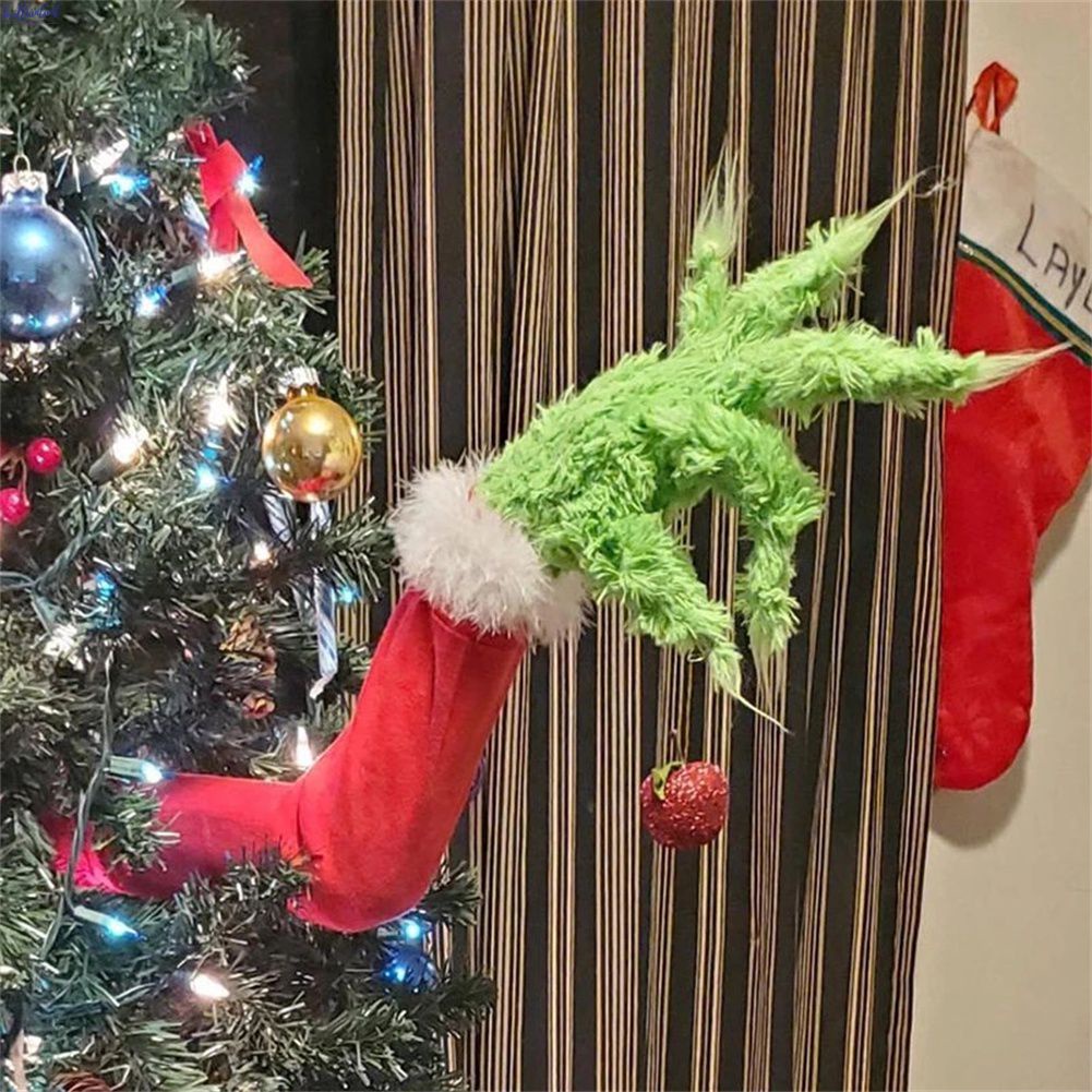 Gift Grinch Hand Funny Green Grinch Arm Elf Arm Orname Cut Out Home ...