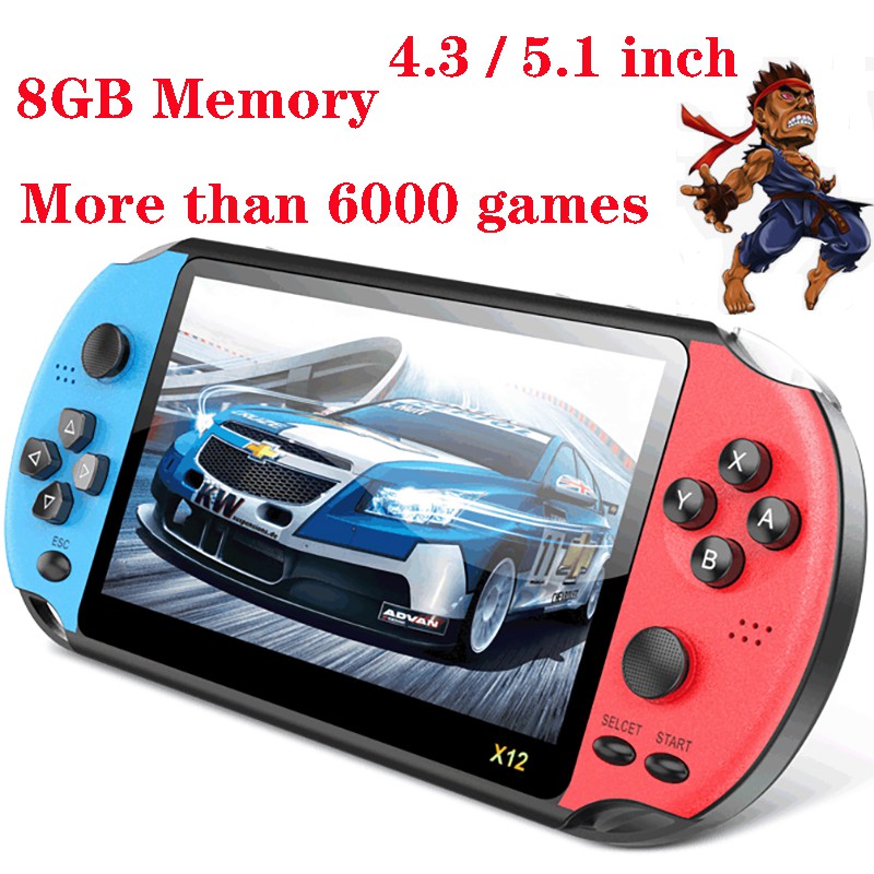 Portable 4.3/5.1 inch Double Rocker Handheld Game Console Support TV ...