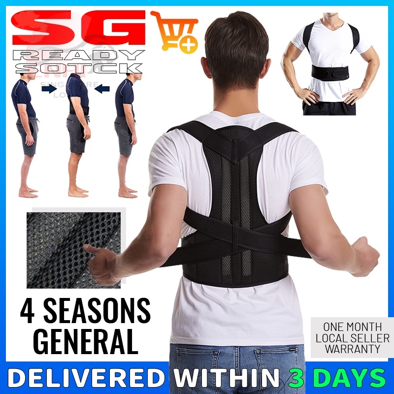 ⭐[Sg Seller] Back Support Belt Posture Shoulder Correction Align ...