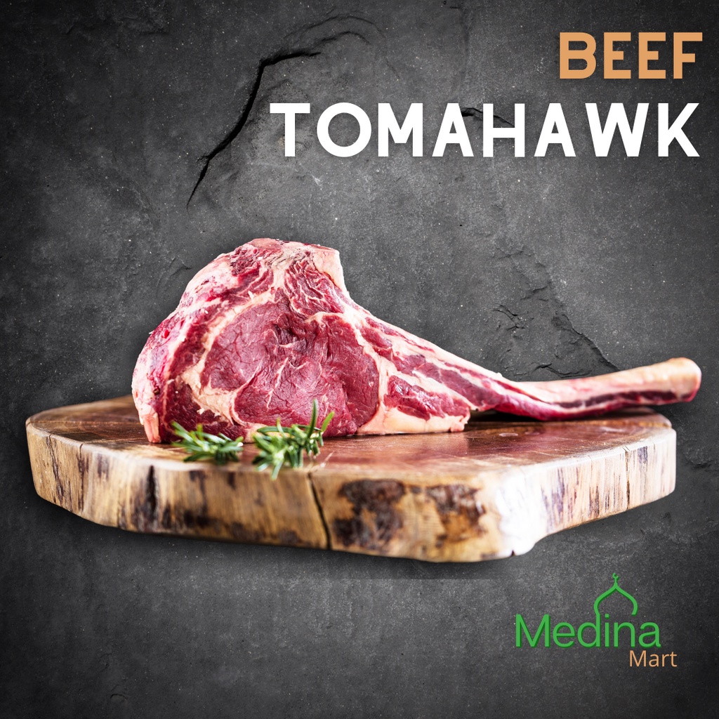 Halal Grass Fed Australian CHILLED Beef Tomahawk. | Shopee Singapore