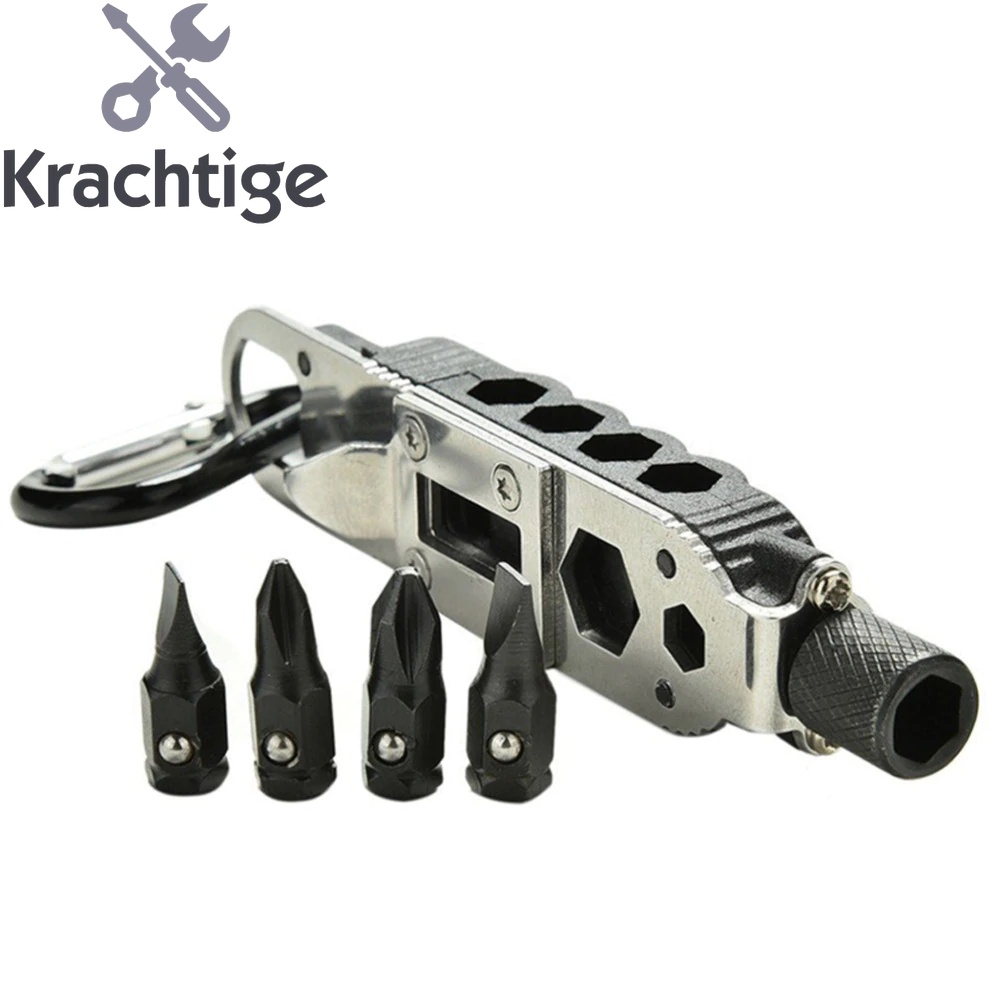 Mini Pocket Outdoor EDC Screwdriver Stainless Steel Key Ring Keychain ...