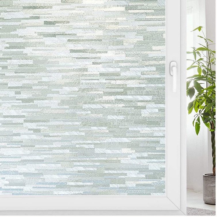 Frosted privacy window film sticker non adhesive UV blocking removable ...
