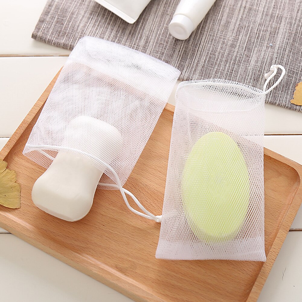 1 5PCS Soap Mesh Foaming Net Bubble Mesh Bag Skin Clean Tool Shopee Singapore