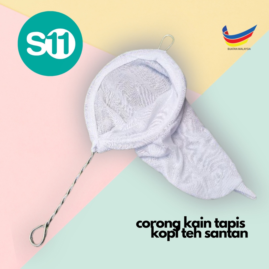 Penapis Kopi Teh Santan Soya Cotton Kain Kapas Penuras/Coffee Strainer ...