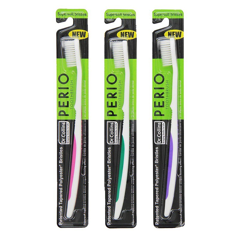 Dr. Collins: DCOAMZ001* Period Toothbrush 1pk- Assorted Color (1 Pcs ...