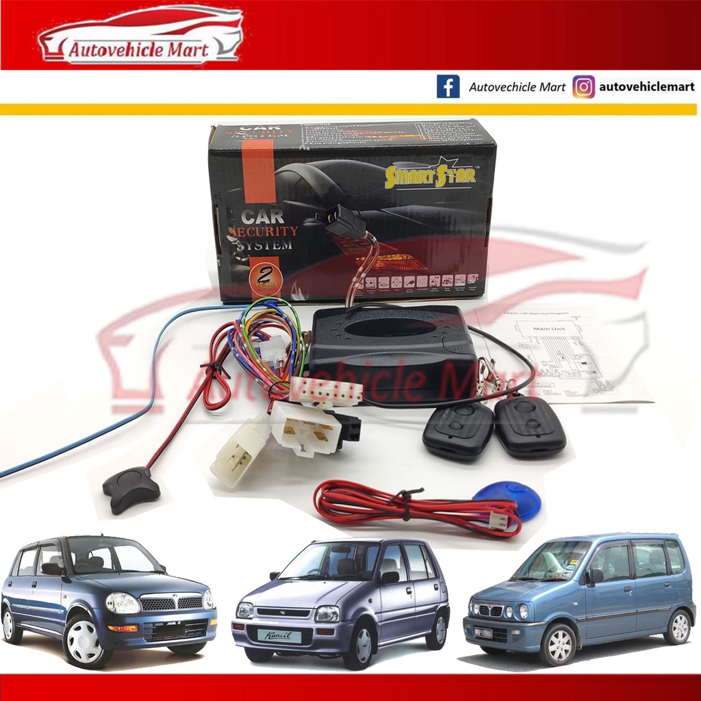 Produa Kancil, Kelisa, Kenari & Kembara Plug & Play Car Alarm System ...