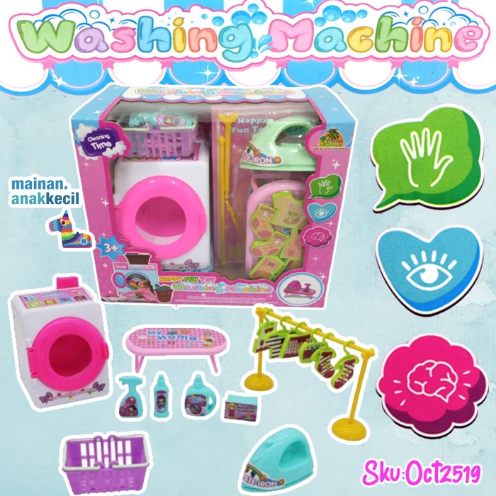 MESIN CHILDREN'S TOYS WASHING AND IRONING MACHINE / WASHING MACHINE ...