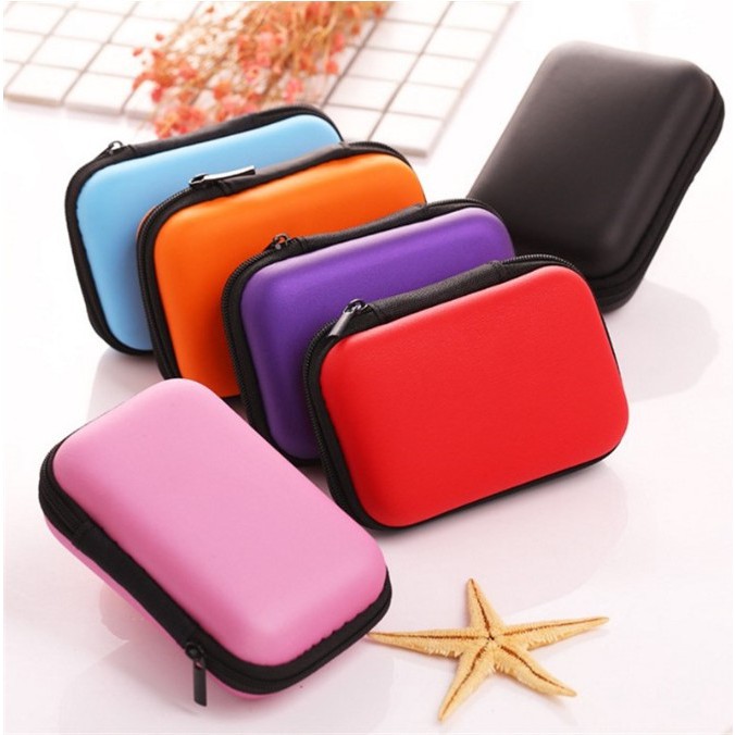 Earphone Headset Hard Case USB Cable Storage Box Headphone Small ...