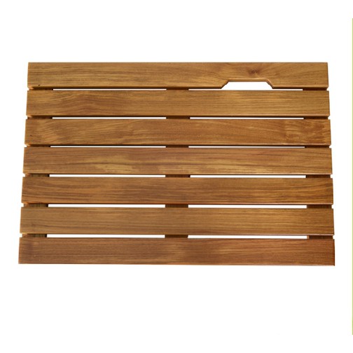 Good quanlity Solid wood teak wood bath mat for bathroom | Shopee Singapore