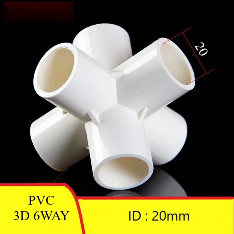 🇸🇬 ID:20mm uPVC DIY Water Supply Pipe & Fittings, 3-way,4-way,5-way,6-way connectors | Shopee ...