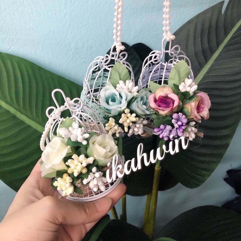 1set 5pcs-Vintage Cage for Wedding Berkat Kahwin/ Bekas bunga rampai ...