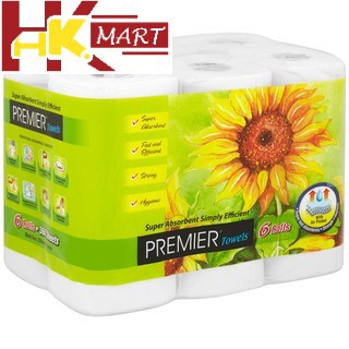 Premier Kitchen Towel (60 Sheets x 6 Rolls) | Shopee Singapore