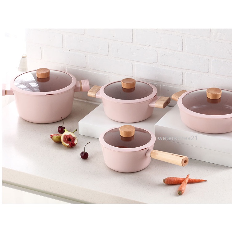 NEOFLAM BLOSSOM Cherry BLOSSOM Series IH Non-Stick Pan Pan Utensils ...