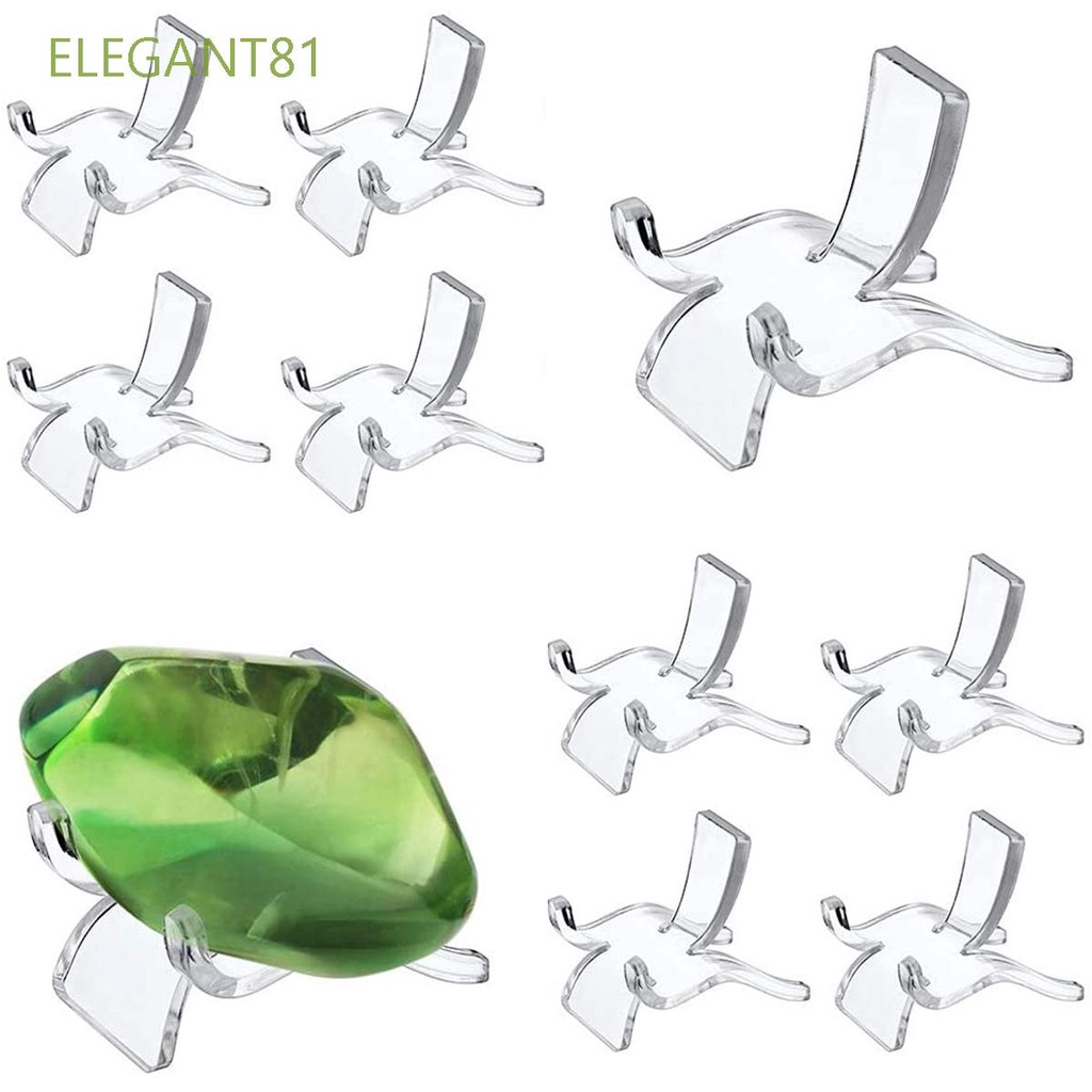 ELEGANT81 10pcs Mineral Stand Rock Easel Display Holder Specimen Small ...