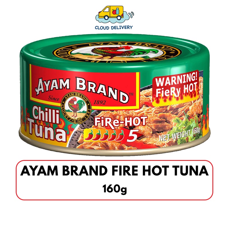Ayam Brand Chilli Tuna Fire Hot 160g - Level 5 | Shopee Singapore