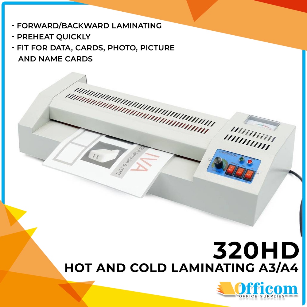 Laminator Machine 320 A3 A4 Size Hot Cold Reverse 220v Laminating