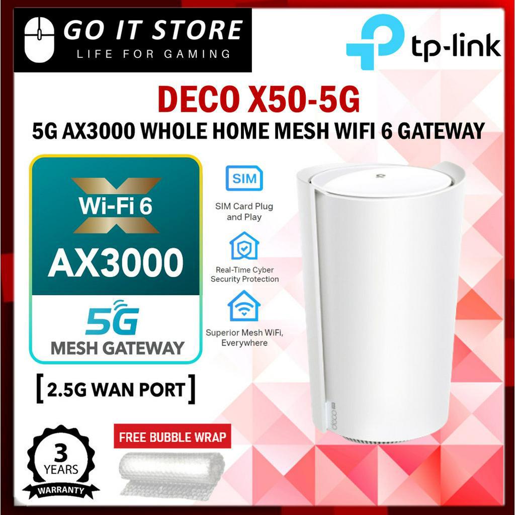 TP-Link Deco X50-5G AX3000 Whole Home Mesh WiFi 6 Gateway Simcards Router | Shopee Singapore