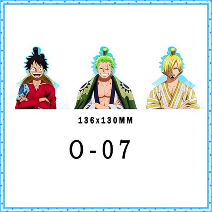 One Piece Motion Sticker Anime Stickers Can Change 3 Pictures in 1 ...