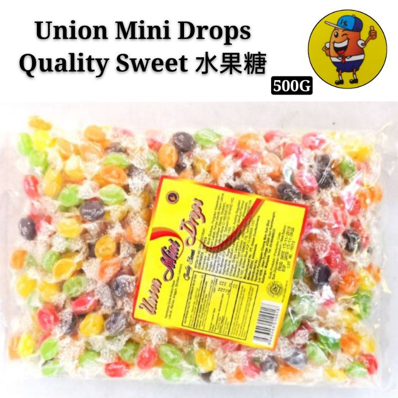 UNION MINI DROPS LITTLE SWEET CANDIES GULA BUAH-BUAHAN 450PCS 小水果糖 ...