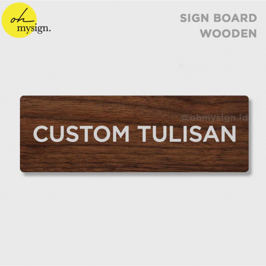 KAYU Custom Writing Sign Board Custom Wood Print UV Paste Board Wooden ...