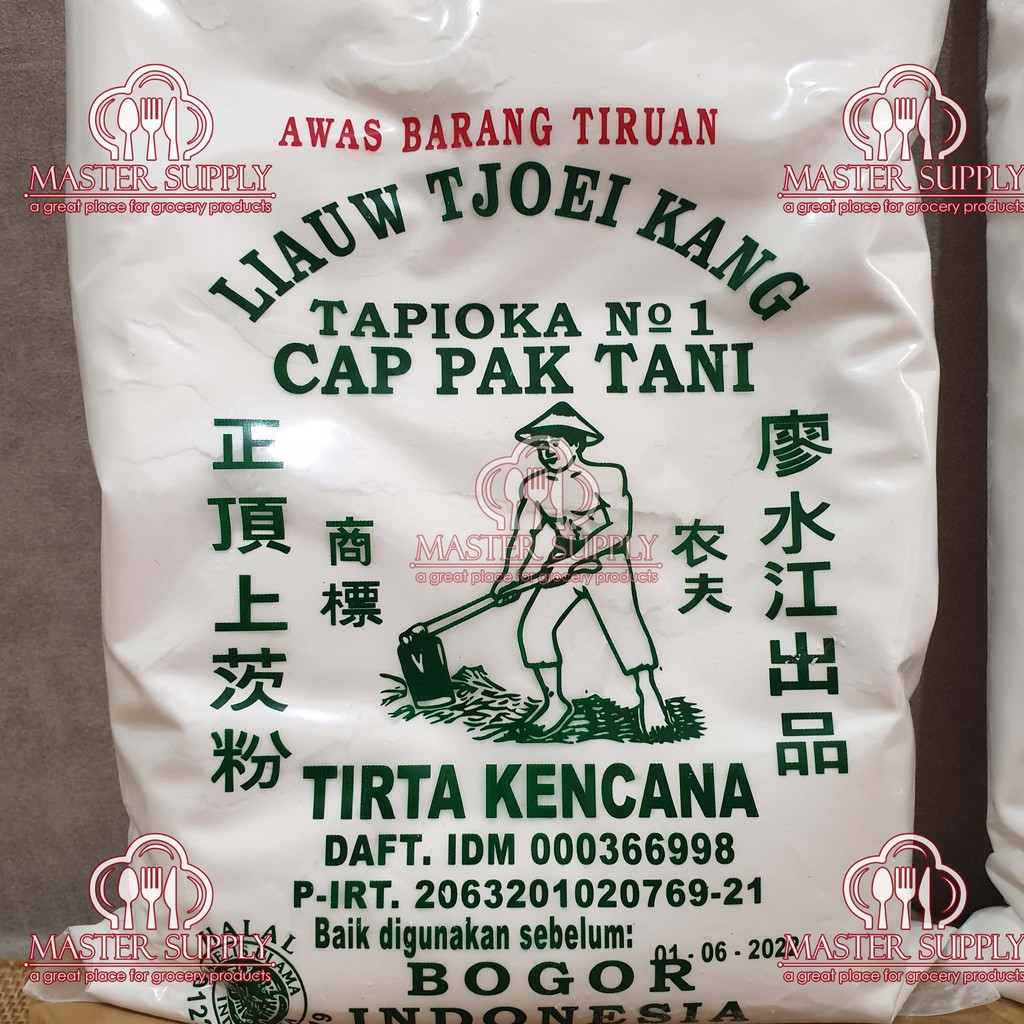 Tapioca LIAU TJOEI KANG CAP PAK TANI Flour 1kg/sago Flour 1kg | Shopee ...