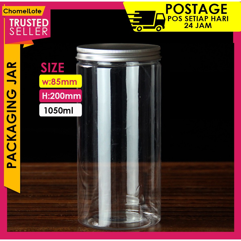 Plastic PET JAR food jar biscuit jar bottle container food biskut jar ...