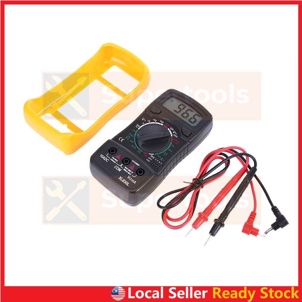 Digital Multimeter XL830L DT-830B LCD Volt Meter Ammeter Voltmeter Amps ...