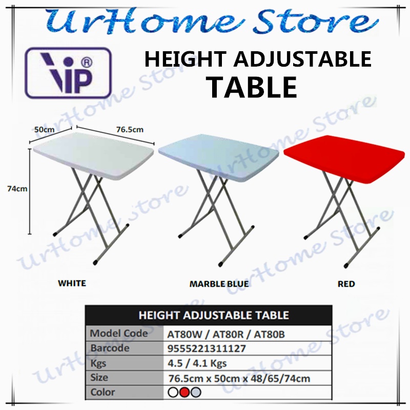 RAYACO-VIP Folding Table Multifunctional & Portable Foldable Table Meja ...